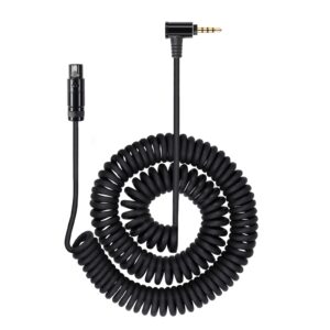 k702 coiled audio cable with 2.5mm balanced male replacement for akg k240, k240s, q701 headsets, works on m11 plus, m15, m17 digital audio players 4ft to 14ft