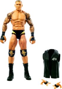 mattel wwe elite collection top picks action figure & accessories set, randy orton 6-inch collectible with articulation & interchangeable parts