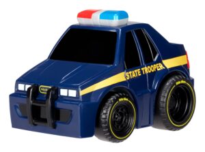 little tikes my first cars crazy fast cars police car (trooper) pullback toy car vehicle with epic speed and distance, goes up to 50 ft