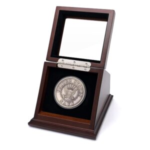 chez monett challenge coin display case 2.5 inch 63.5-68.5 mm coin holder