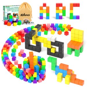 54 pcs magnetic blocks, magnetic building blocks for toddlers 3+, montessori toys, magnetic cubes, preschool stem educational sensory magnet toys for kids ages 3-5 year old boys and girls