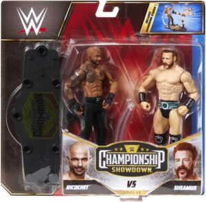 mattel sheamus vs ricochet championship showdown 2-pack 6-inch action figures monday night raw battle pack for ages 6 years old & up