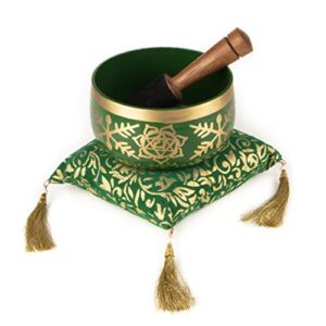 singing bowl (green, 5 in)