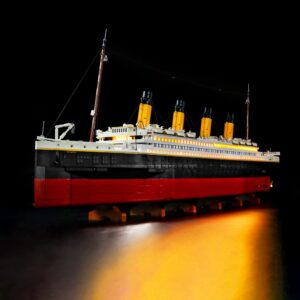 led light kit for lego (titanic ship) - decoration lights compatible with lego creator expert 10294 building blocks model (not include the model)