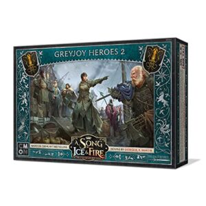 cmon a song of ice and fire tabletop miniatures game greyjoy heroes unit box #2 | strategy game for teens and adults | ages 14+ | 2+ players | avg. playtime 45-60 minutes | made multi color sif910