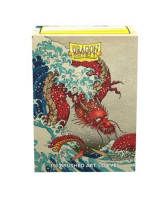 100 dragon shield matte art sleeves - the great wave #12060