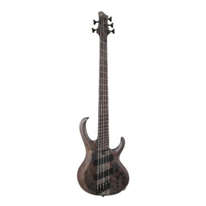 ibanez btb805ms 5-string bass guitar - transparent gray flat