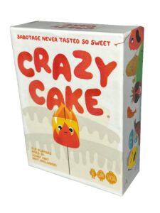 crazy cake card game for kids and adults - family fun - board game night - collect ingredients to build your cake and sabotage rival bakers - ages 8+