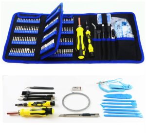 screwdriver set 183-in-1 electronics repair tool magnetic driver kit,screwdriver kit, free b-7000 adhesive+double-sided tape+single-edged blade