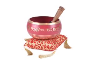 singing bowl (red, 5.5 in)