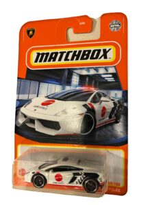 matchbox power grabs white lamborghini gallardo police 69/100