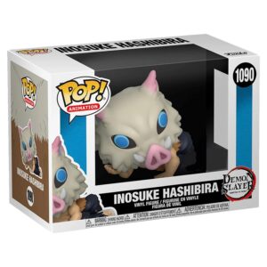 funko pop! animation: demon slayer inosuke hashibira lounging in mask special edition multicolor exclusive vinyl figure #1090