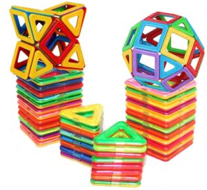 toptoday magnetic building blocks,magnetic tiles building blocks toddlers toys magnets for kids, girls and boys birthday gift 30pcs-4