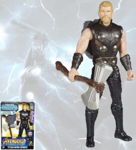 titan hero series electronic thor action figure with fx gear from infinity war