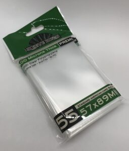 standard american card sleeves (57x89mm) -55 pack, 100 microns by sleeve kings