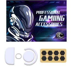 talongames rounded curved edges mouse feet skates compatible with logitech g pro x superlight wireless gaming mouse feet replacement (0.8mm, super smooth glide, ptfe) pro performance upgrade