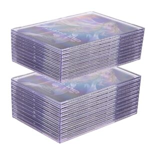 ditmogf 20 pcs card brick hard card sleeves trading cards sleeves kit hard transparent 3.7x2.6x0.19 zj-zhijia-020 card sleeve