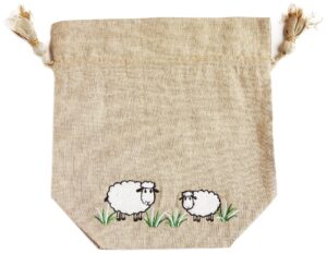 lantern moon meadow bag, white sheep