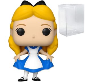 funko pop disney: alice in wonderland 70th - alice in wonderland curtsying pop! vinyl figure (bundled with compatible pop box protector case), multicolor, 3.75 inches