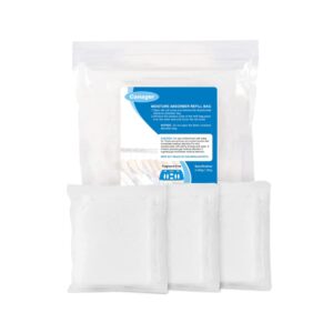 canager moisture absorber refill bags 3 packs, fragrance free, individual packaged dehumidifier and efficient refill moisture absorber, easy to replace and operate.