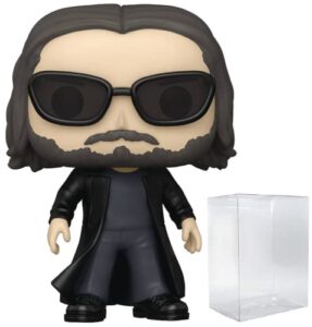 funko the matrix resurrections - neo pop! vinyl figure (bundled with compatible pop box protector case)