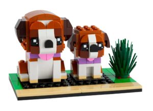 lego brickheadz saint bernard dog and puppy set 40543