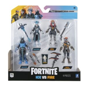 fortnite micro squad - four 2.5-inch articulated figures with harvesting tools