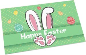 easter day doormat welcome peeps doormat bunny happy easter spring doormat rugs easter decorative doormat home decoration floor mat for indoor outdoor kitchen bathroom