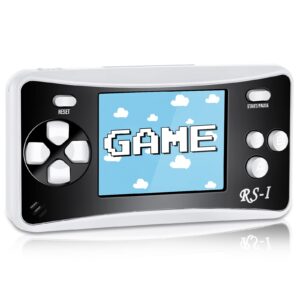 handheld game console 152 classic retro game player 2.5 inch lcd screen portable video game console birthday gift for adult, black [video game]