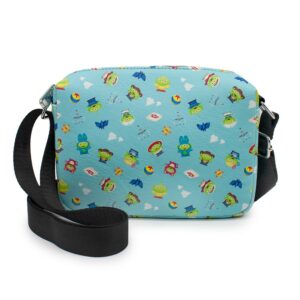 disney bag, crossbody, pixar toy story alien remix pizza planet, vegan leather