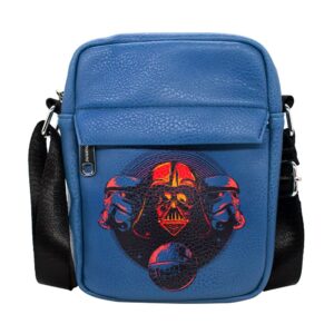 buckle down star wars bag, crossbody, darth vader & stormtroopers, vegan leather