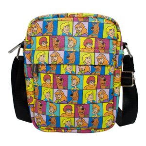 buckle down scooby doo bag, crossbody, with character face, vegan leather