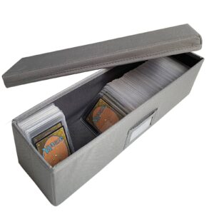 tutata water proof trading card storage box toploader storage box, baseball card storage box card organizer for mtg tcg ccg lcg cards and toploaders and sleeves