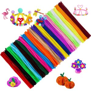 vinkich 500pcs pipe cleaners 27 colors 12 inch chenille stems for diy art creative crafts decorations gift