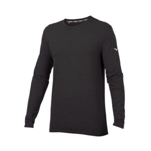 mizuno women's standard infinity long sleeve, black, xx-small