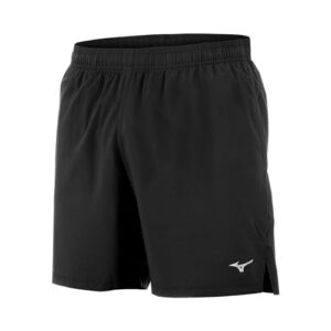 mizuno men's standard infinity 7 inch short, black, medium