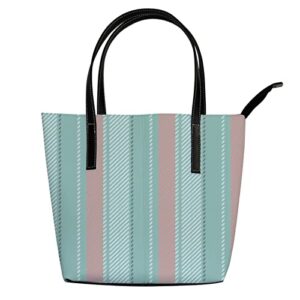 fashion tote handbags women's soft tote shoulder bag for women work shopping top handle satchel bags, 15.8×4×15.4 inches,retro green pattern