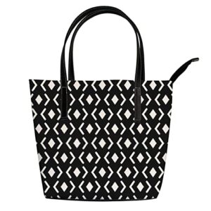 fashion tote handbags women's soft tote shoulder bag for women work shopping top handle satchel bags, 15.8×4×15.4 inches,dark pattern