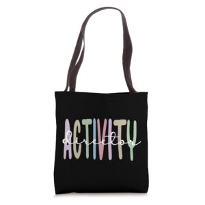 activity director appreciation activity coordinator tote bag