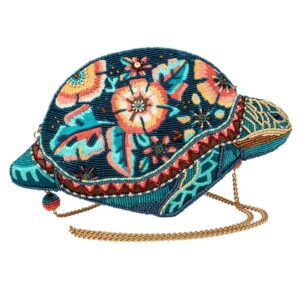 mary frances island turtle crossbody clutch