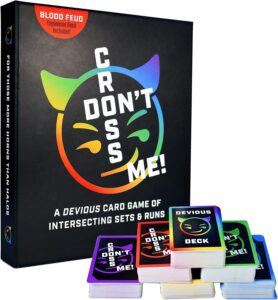 don’t cross me - a family card game for adults, teens & kids (8-12) who love patterns, crowns and strategy | family board game night fun for every life phase! 10-15 minute rounds (2-5 players)