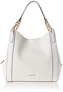 nine west channa carryall, optic white