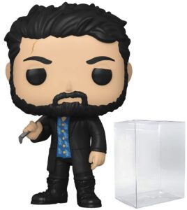 pop the boys - billy butcher funko vinyl figure (bundled with compatible box protector case), multicolored, 3.75 inches