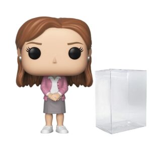 pop the office - pam beesly funko pop! vinyl figure (bundled with compatible pop box protector case), multicolored, 3.75 inches