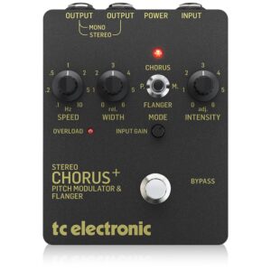 tc electronic guitar chorus effects pedal, black (scf gold)