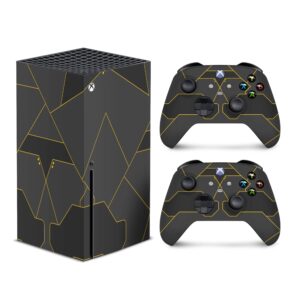 tacky design infinite space skin compatible for xbox series x skin futuristic legendary console & two controller skin, xbox x sticker premium vinyl 3m decal full wrap, xbox cover