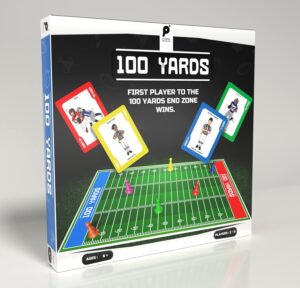 100 yards football board game | 2 to 6 players | school, birthday for kids | classroom and family games | ages 6+ | 2nd edition (classic)