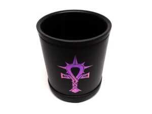 color shift dice cup with color transitional foil - standard sized dice cup, perfect for tabletop games, rpg, and wargames (dragon's breath)