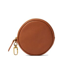 hobo revolve wristlet leather wallet for women - zipper closure, polyester lining, and interior back-wall zip and slip pocket cashew one size one size