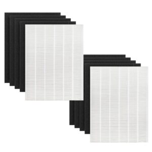 d480 replacement filter d4 compatible with winix d480 air purifier, item number 1712-0100-00, 2 true hepa d4 filters and 8 activated carbon pre-filters